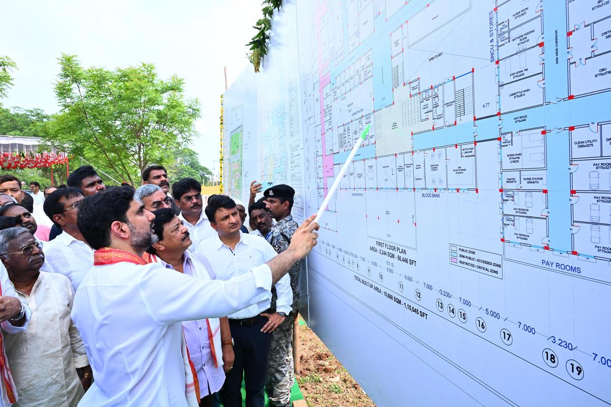 Nara Lokesh Lays Foundation for 100-Bed Government Hospital in ...